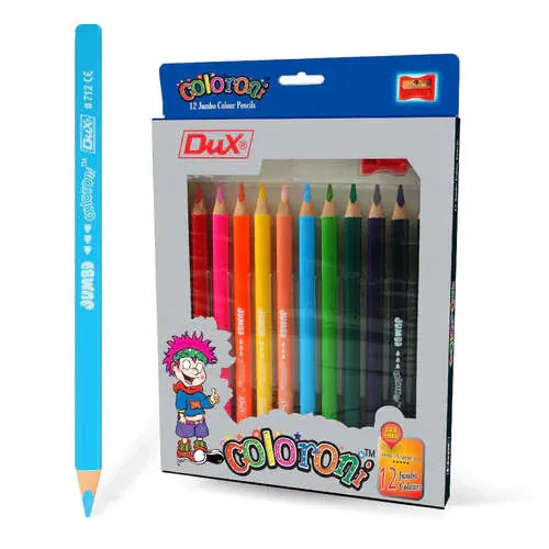 Dux Coloroni Jumbo Color Pencils (12 Colors) | Geto.pk